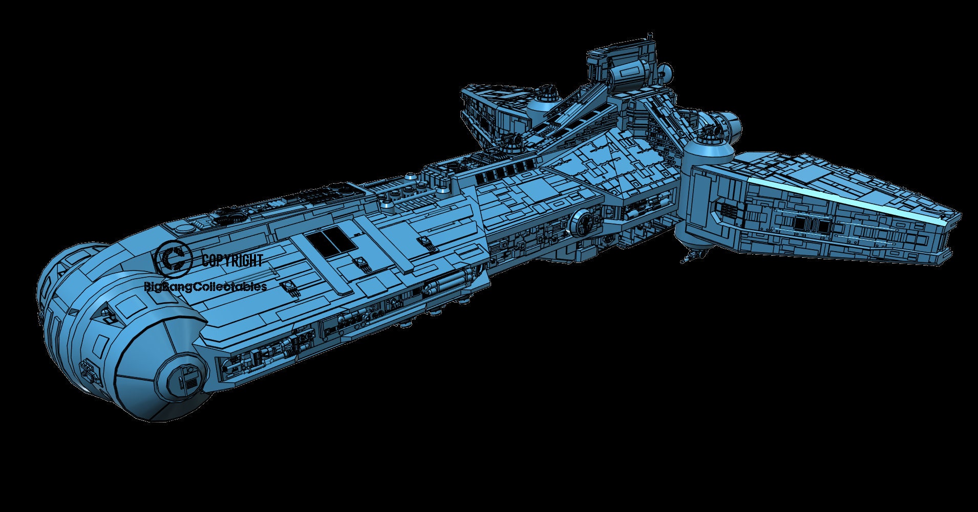Pelta Class Frigate (.stl Files for 3d Printing) - Etsy
