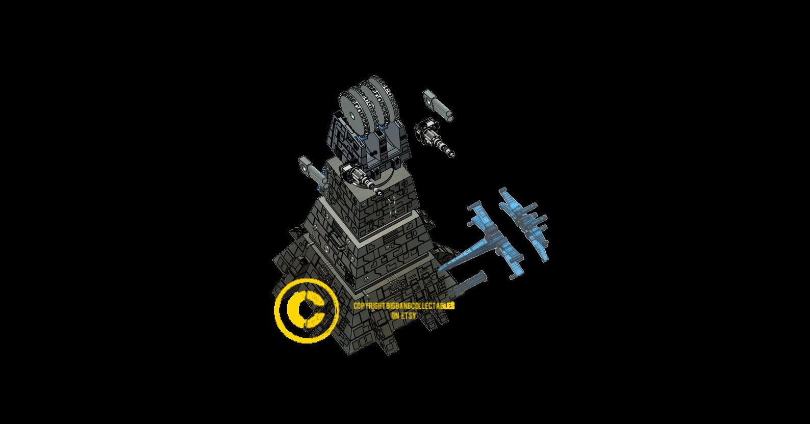Death Star Turbo Laser Turret Stl Files for 3d Printing - Etsy Canada