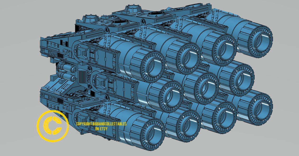 CR90 Corvette "blockade Runner" Stl Files for 3d Printing - Etsy