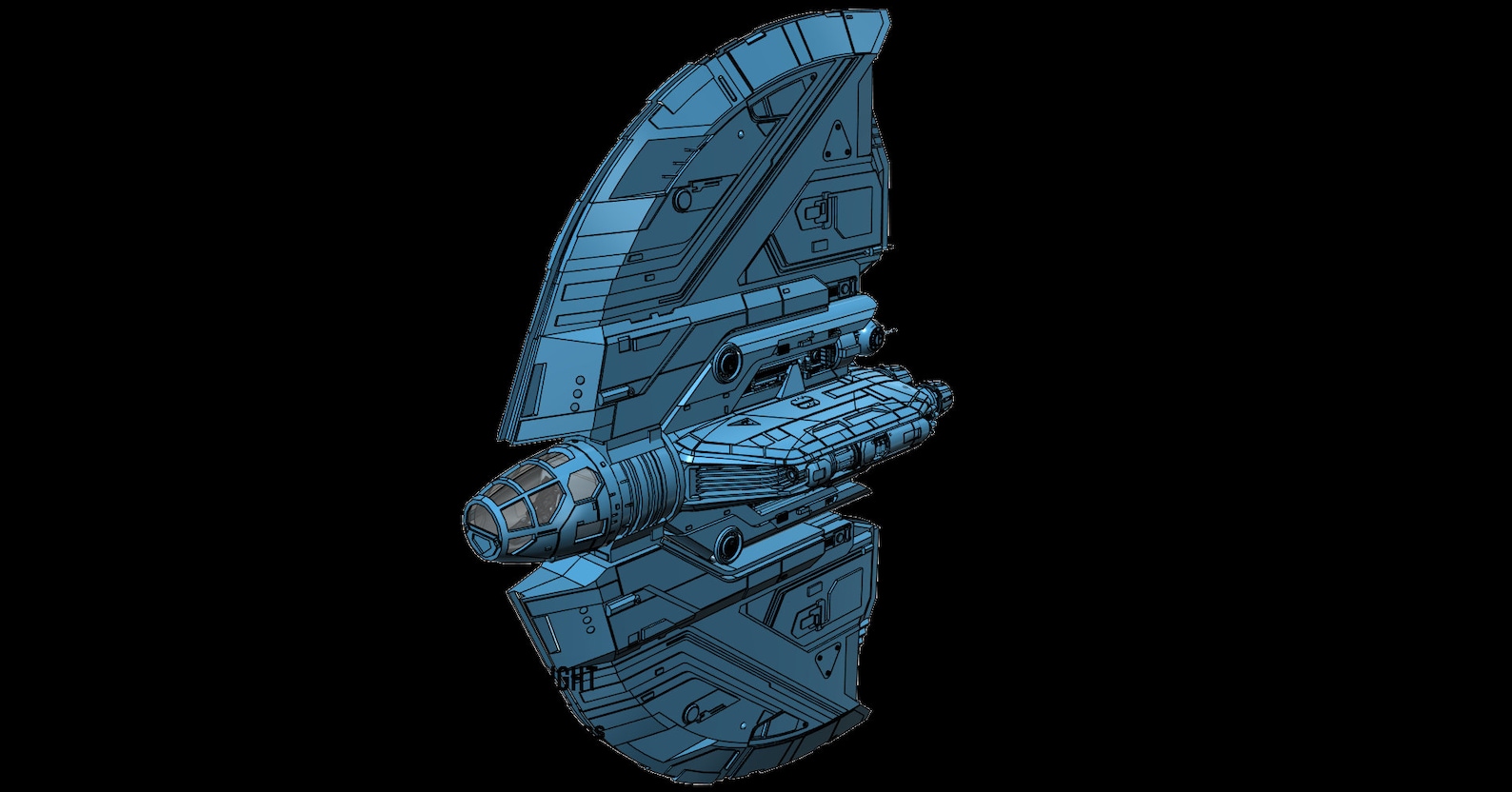 Ahsoka's T6 Shuttle (digital Files for 3d Printing) - Etsy