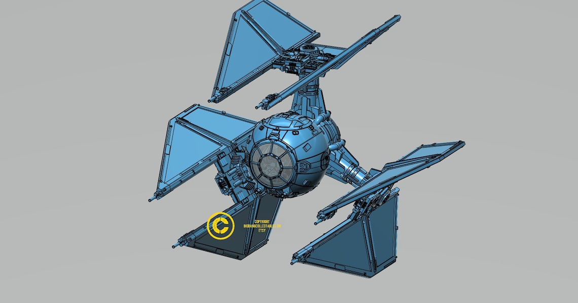 TIE Defender (stl Files for 3d Printing) - Etsy Canada