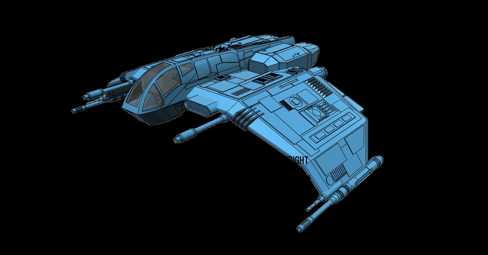 Cloakshape Fighter Concept (printable Files) - Etsy