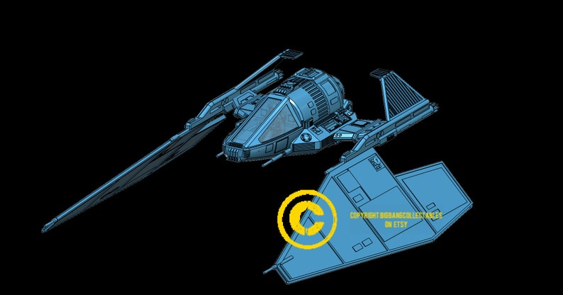 Sith Fighter Concept 3d Printable Files - Etsy