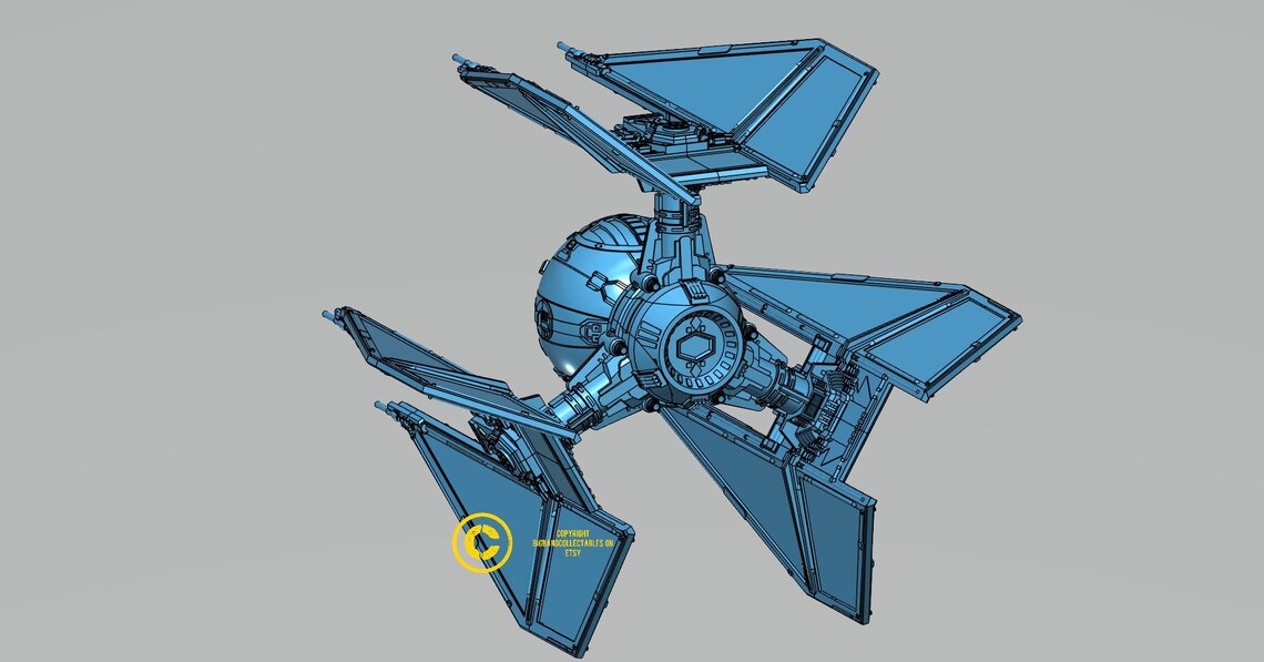 TIE Defender stl Files for 3d Printing - Etsy