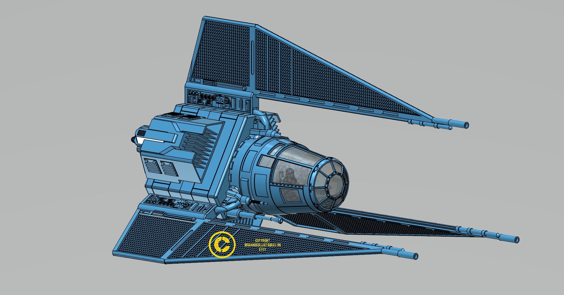 TIE Phantom stl. files for 3d printing | Etsy