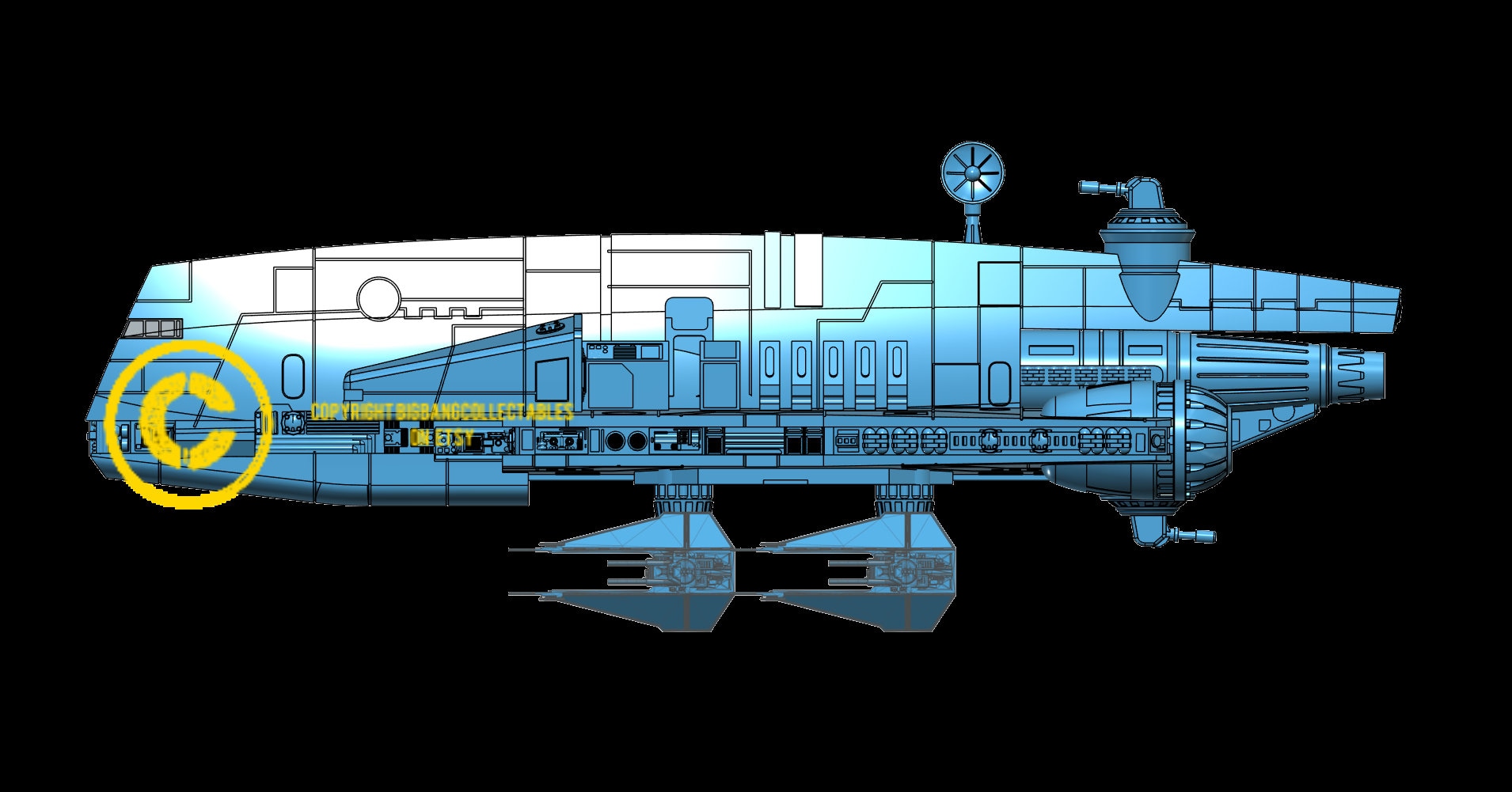 Imperial Gozanti Class Cruiser Stl Files for 3d Printing - Etsy UK