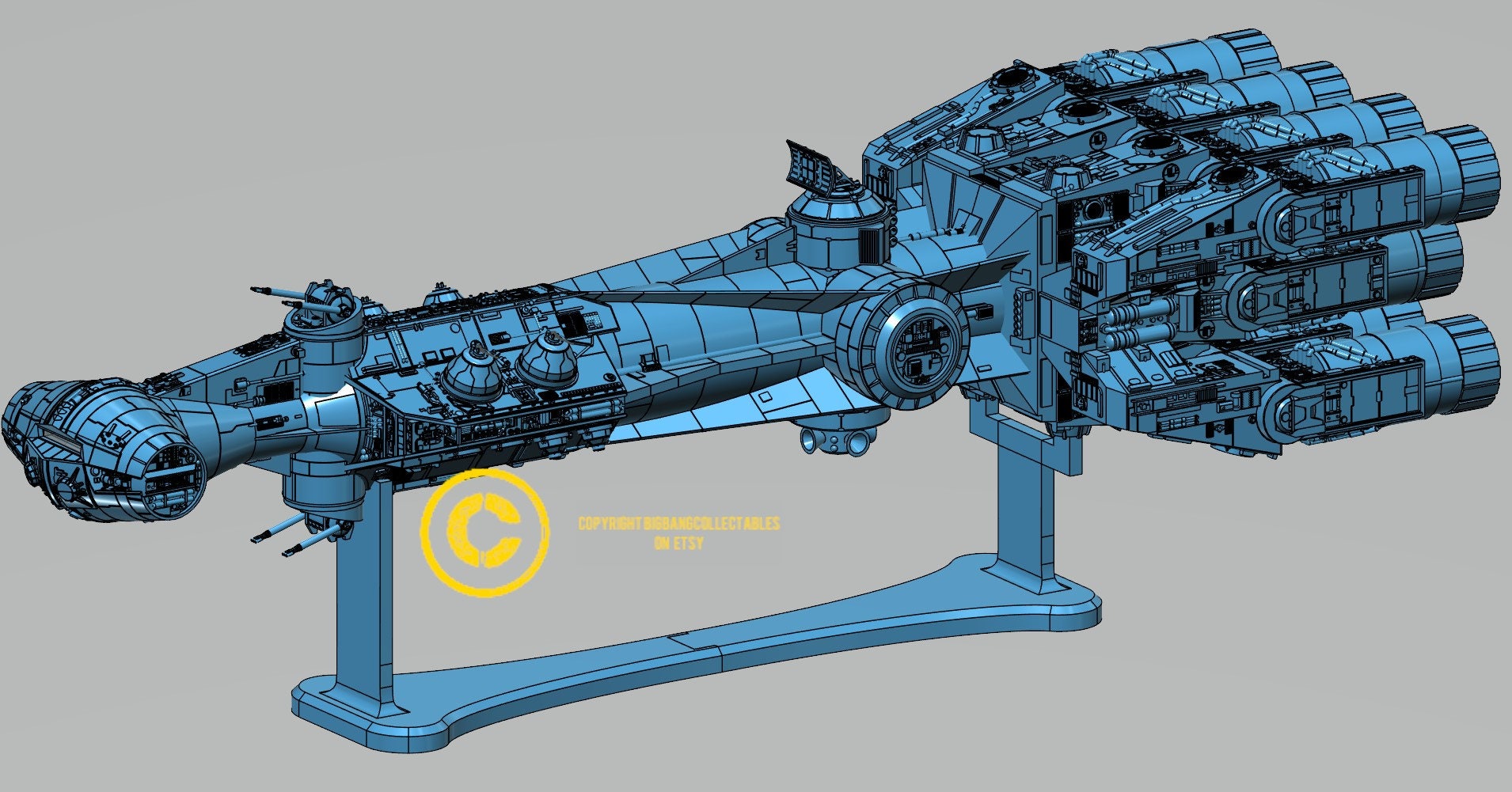 CR90 Corvette blockade Runner Stl Files for 3d | Etsy