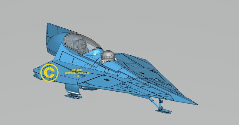 Delta 7 Aethersprite Ahsoka Version 1/12 stl. Files for 3d - Etsy