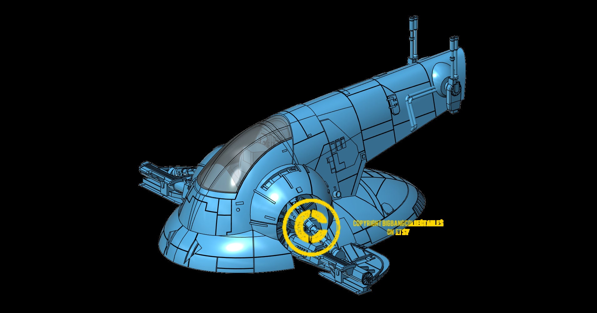 Slave 1 (firespray) Stl Files for 3d Printing - Etsy