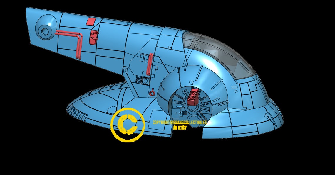 Slave 1 (firespray) Stl Files for 3d Printing - Etsy