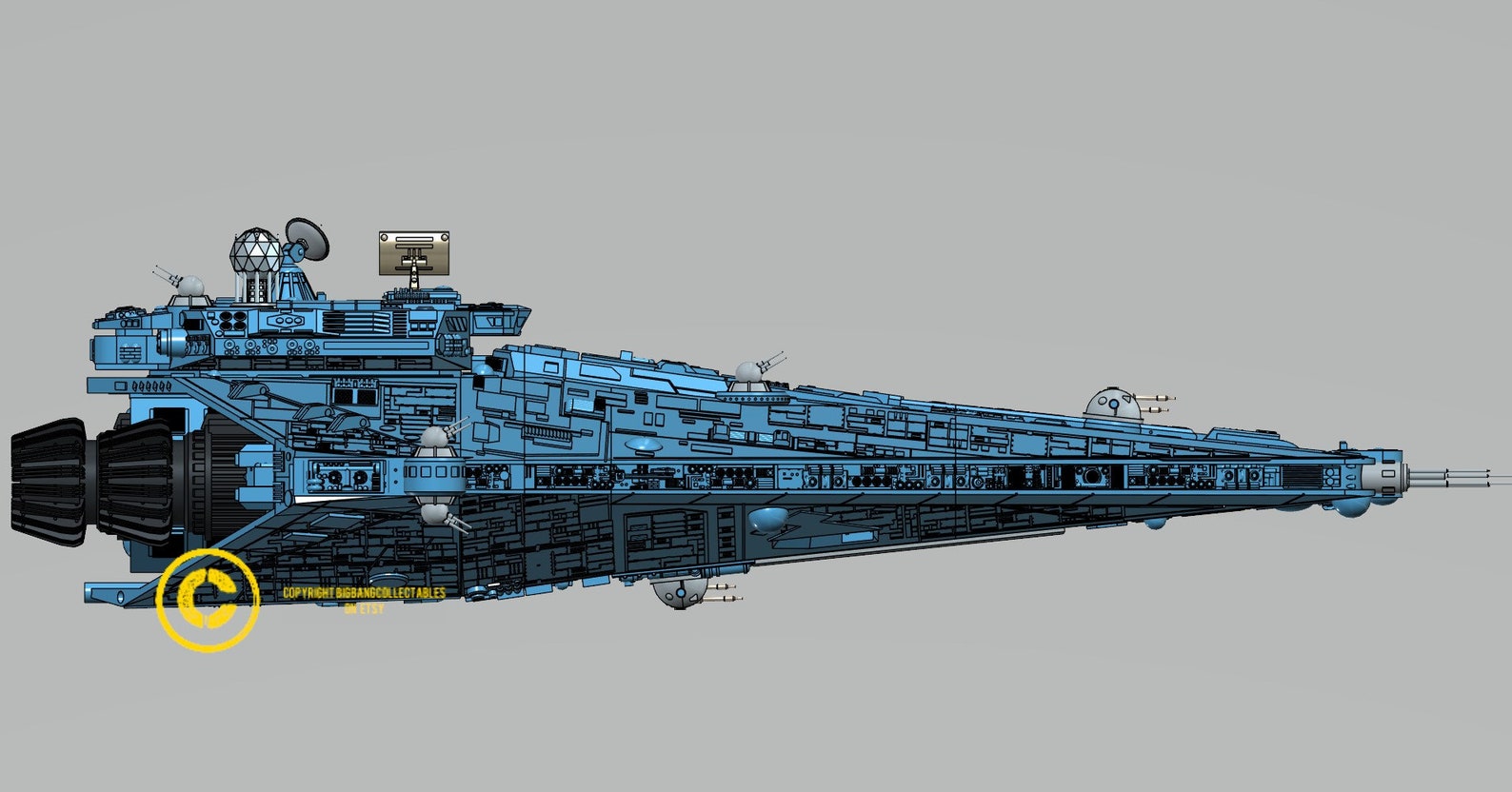 Xarran Class Frigate Stl. Files for 3d Printing - Etsy