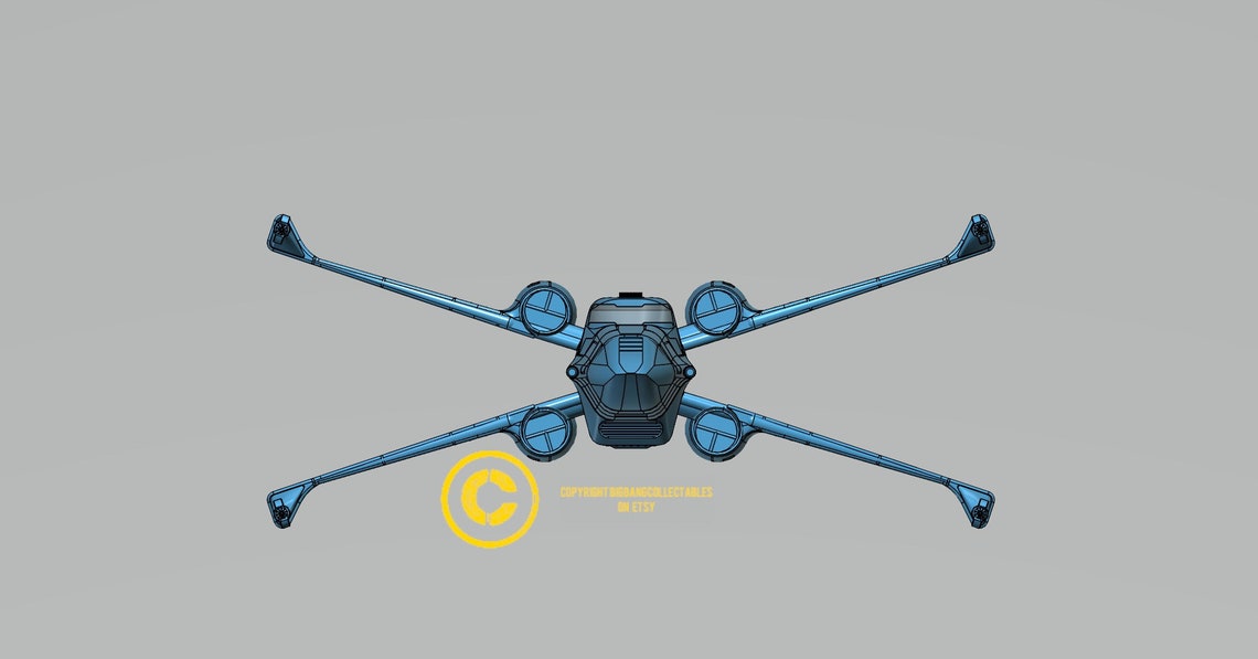 X Wing Aero Concept stl. Files for 3D Printing - Etsy Canada