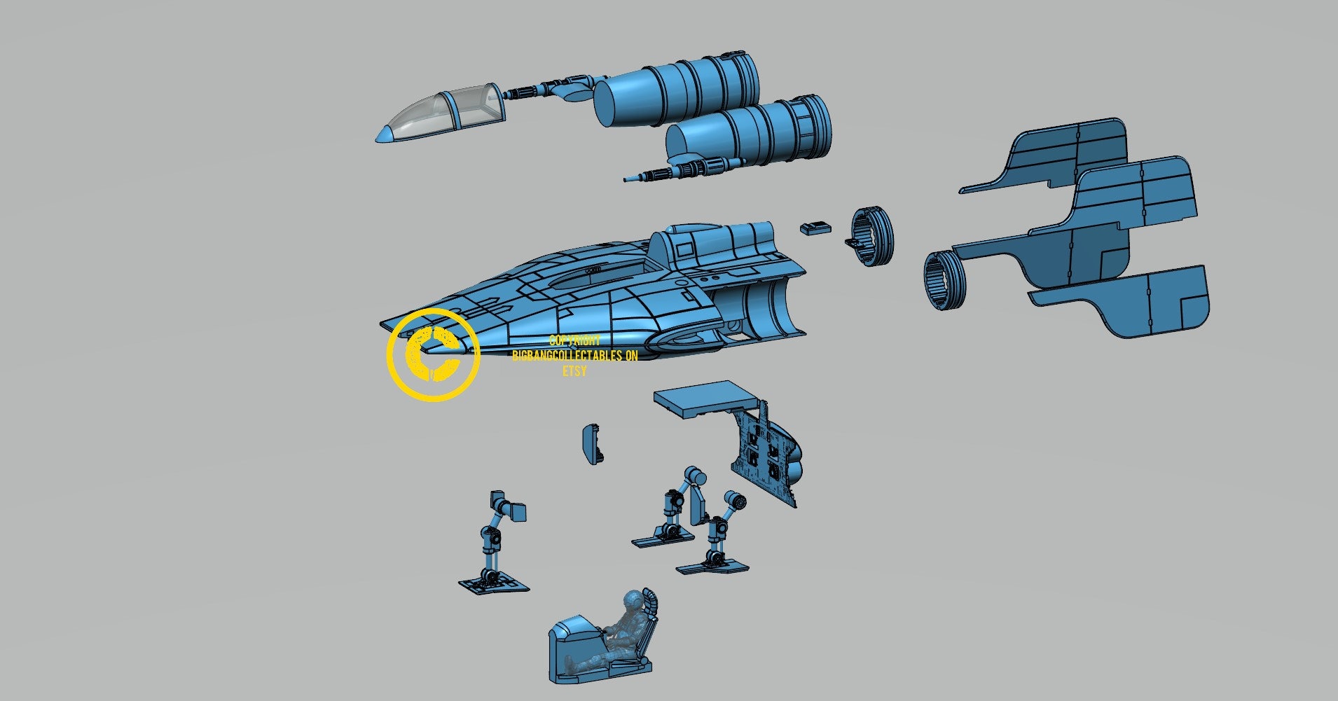 A Wing stl. Files for 3d Printing | Etsy