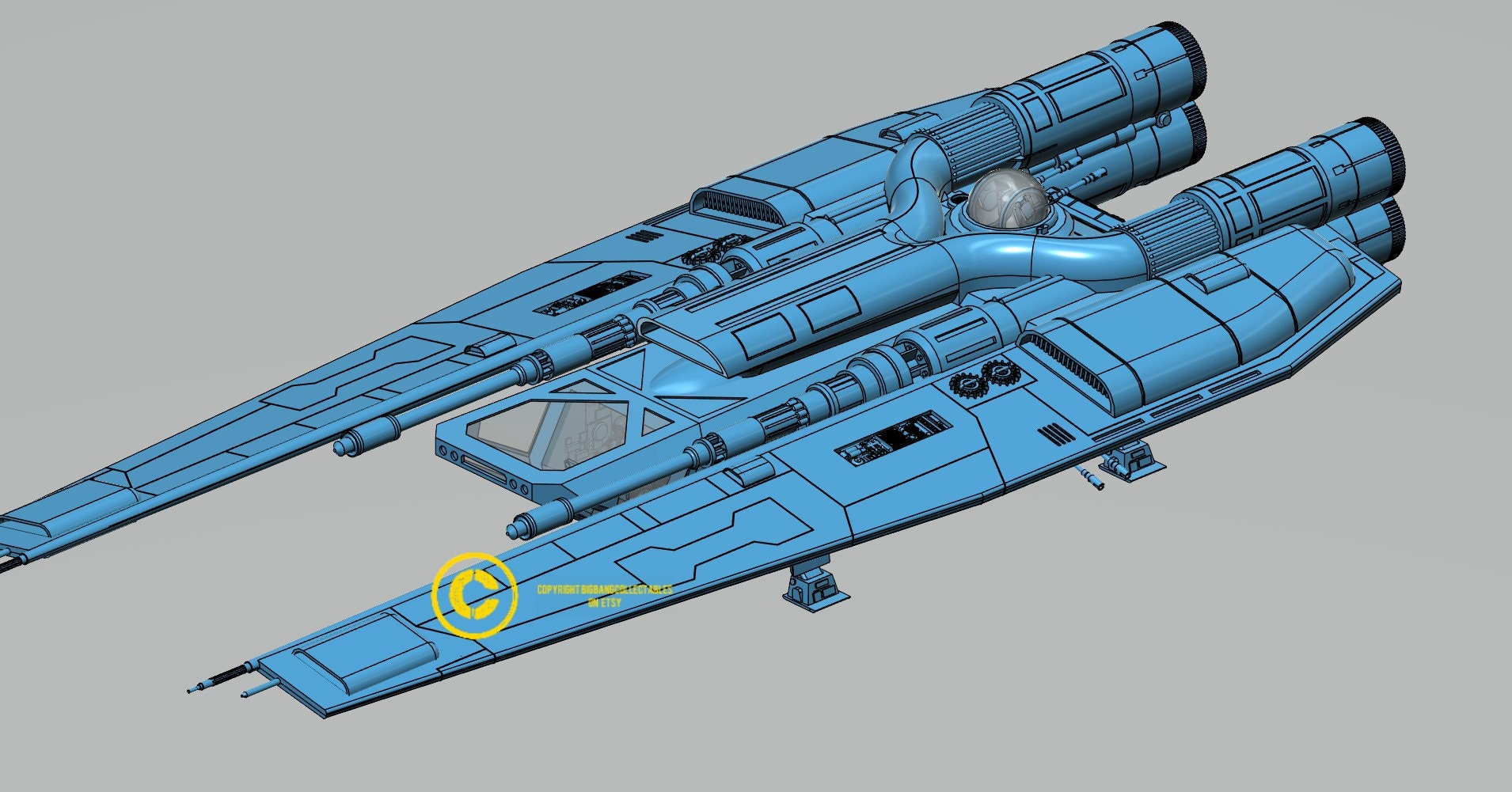 U Wing Concept Dropship stl. Files for 3d Print | Etsy