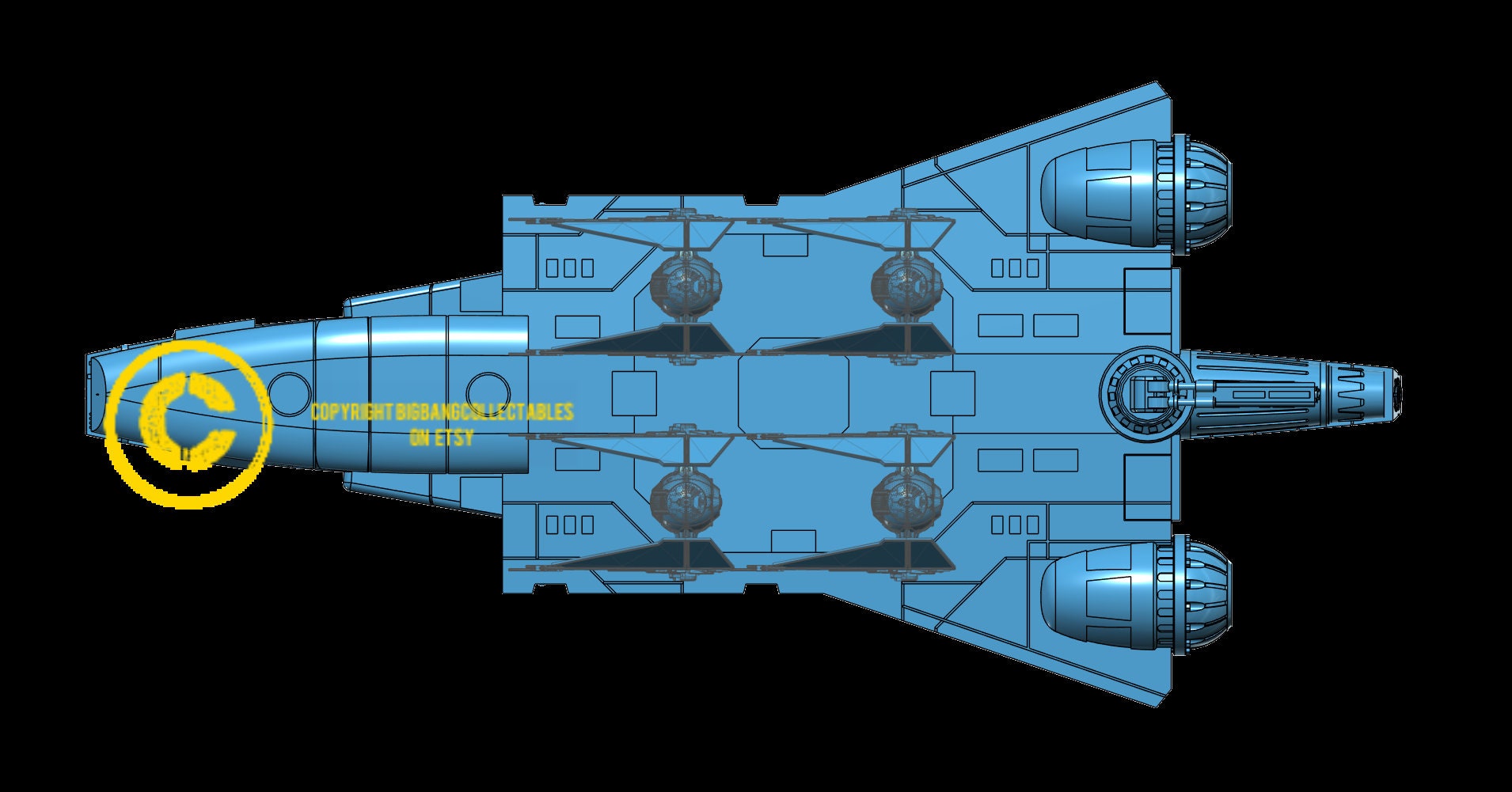 Imperial Gozanti Class Cruiser Stl Files for 3d Printing - Etsy Canada