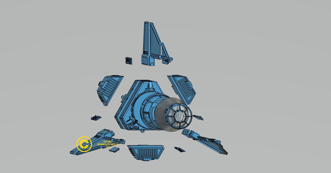 TIE Phantom stl. files for 3d printing | Etsy