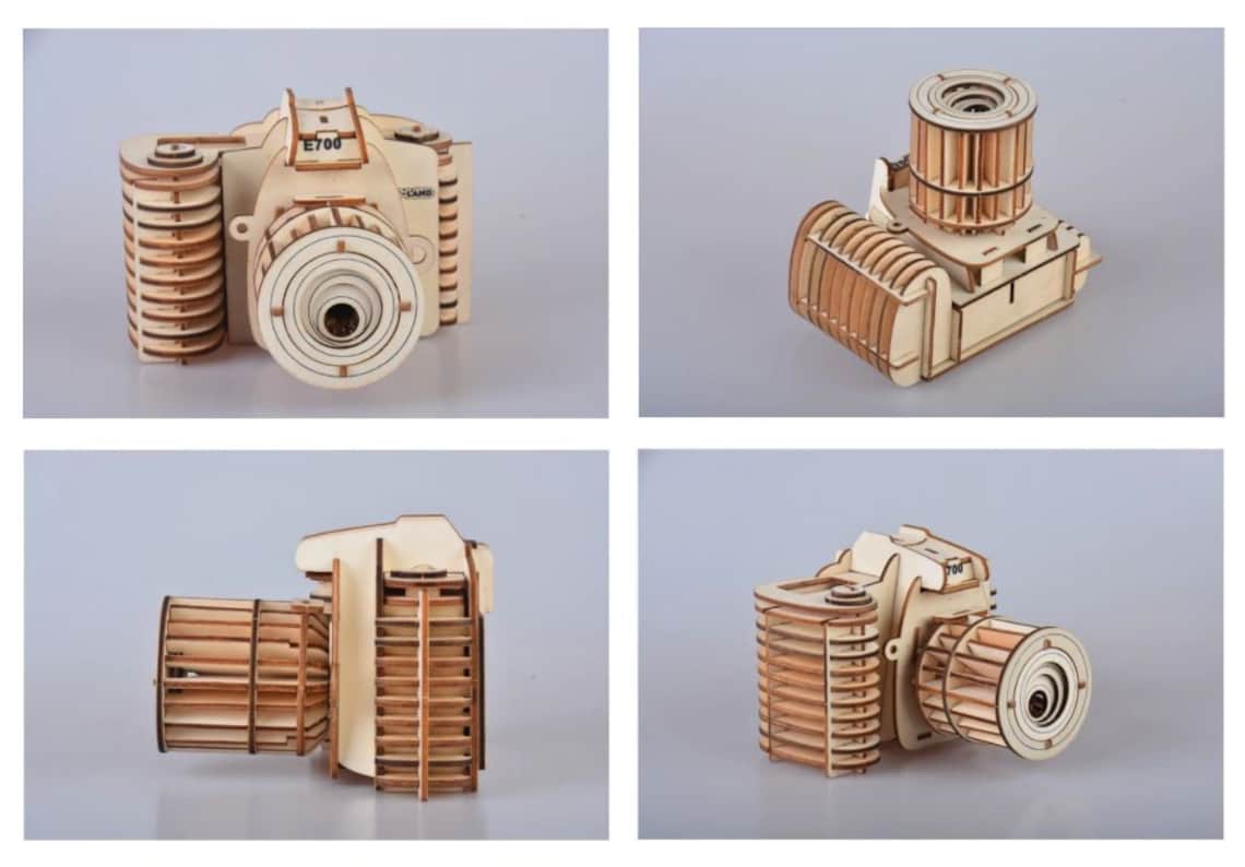 Laser Cutting DIY 3D Wooden Puzzle Woodcraft Assembly Kit | Etsy