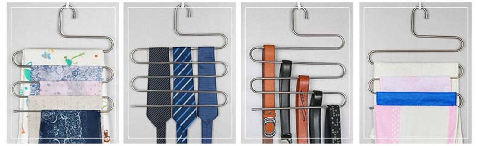 S Shape Multi-Functional Clothes Hangers Pants Storage Hangers | Etsy