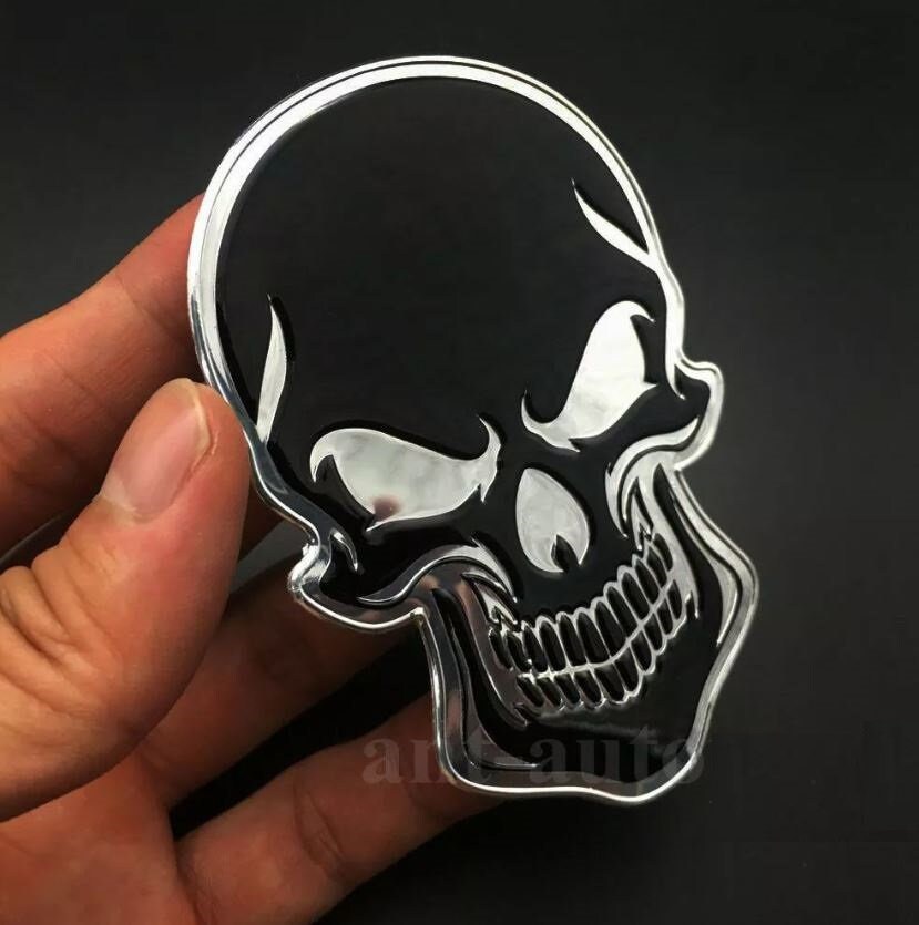 Paper & Party Supplies 2pcs Skull Evil Head Car Auto Trunk Body Decal ...