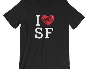 I Love Sf T Shirt - Etsy