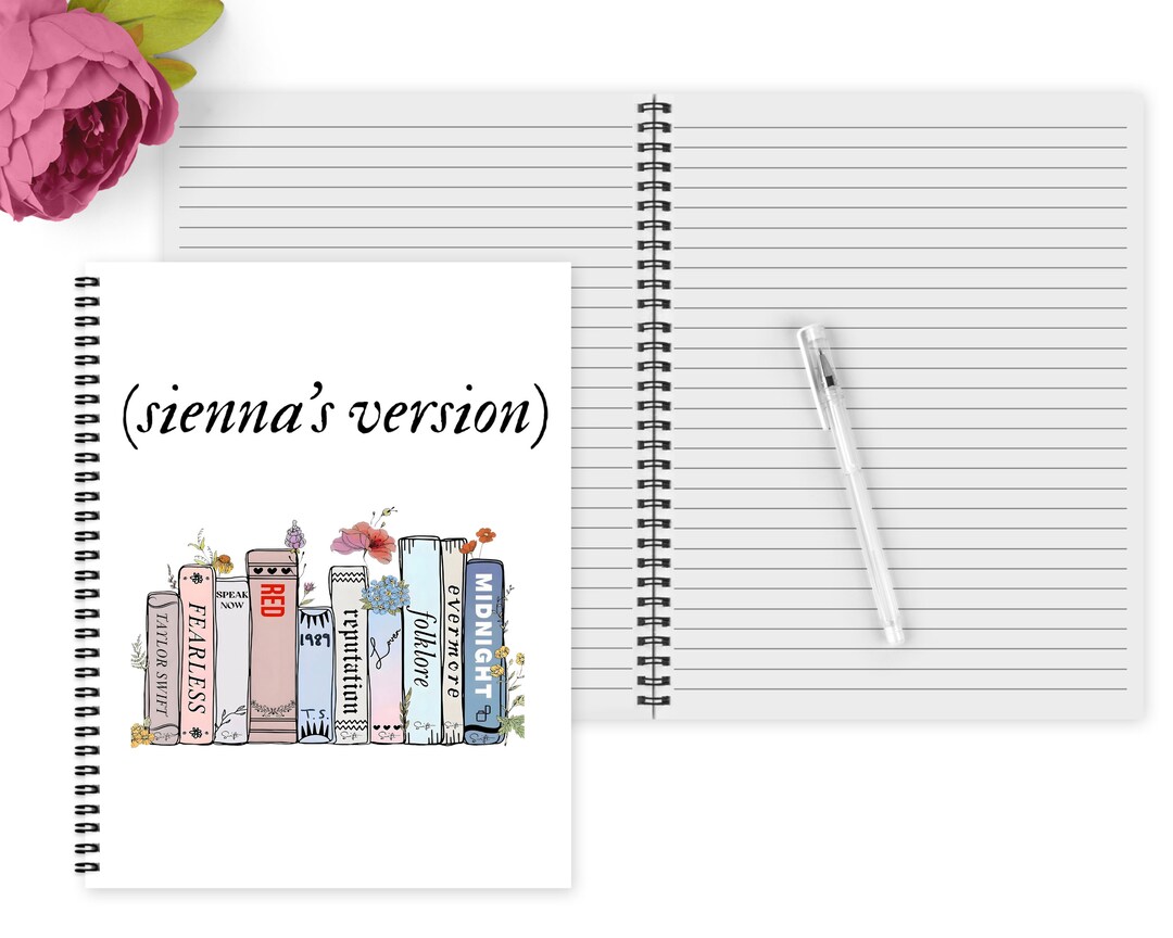 Taylor Notebook, Personalized, Eras Tour, Swiftie Scribbler, Journal ...