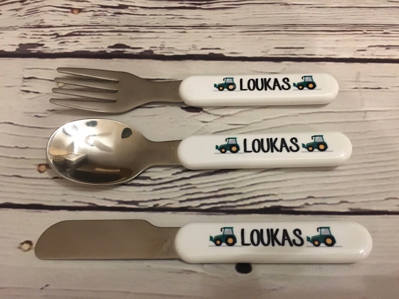 Personalized Kids Cutlery Set Children Fork Knife Spoon - Etsy Canada
