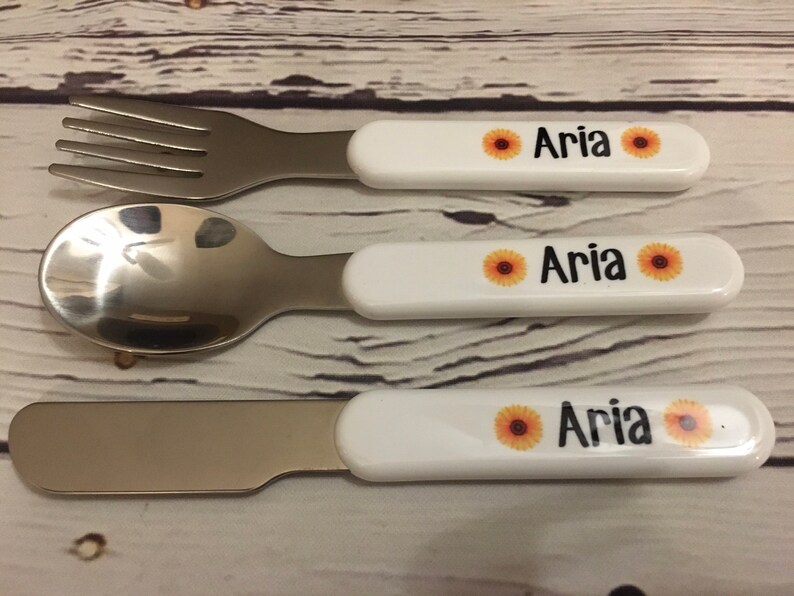Personalized Kids Cutlery Set Children Fork Knife Spoon - Etsy Canada