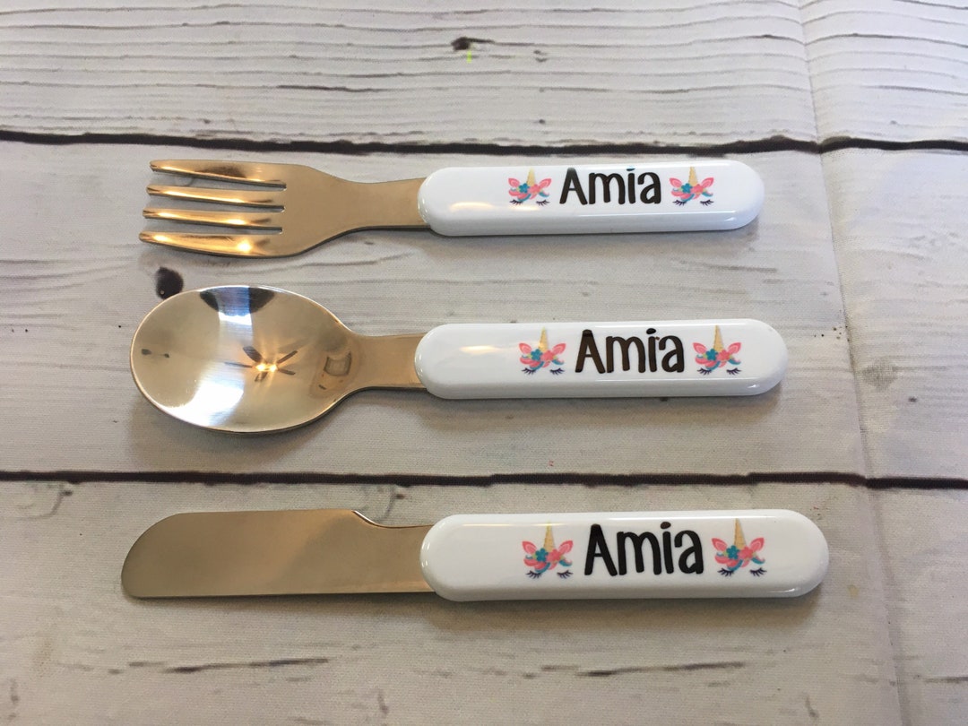 Personalized Kids Cutlery Set, **YOU MUST Specify Image Choice ...