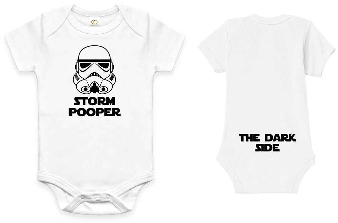 Star Wars Storm Pooper-the Dark Side Onesie/bodysuit - Etsy