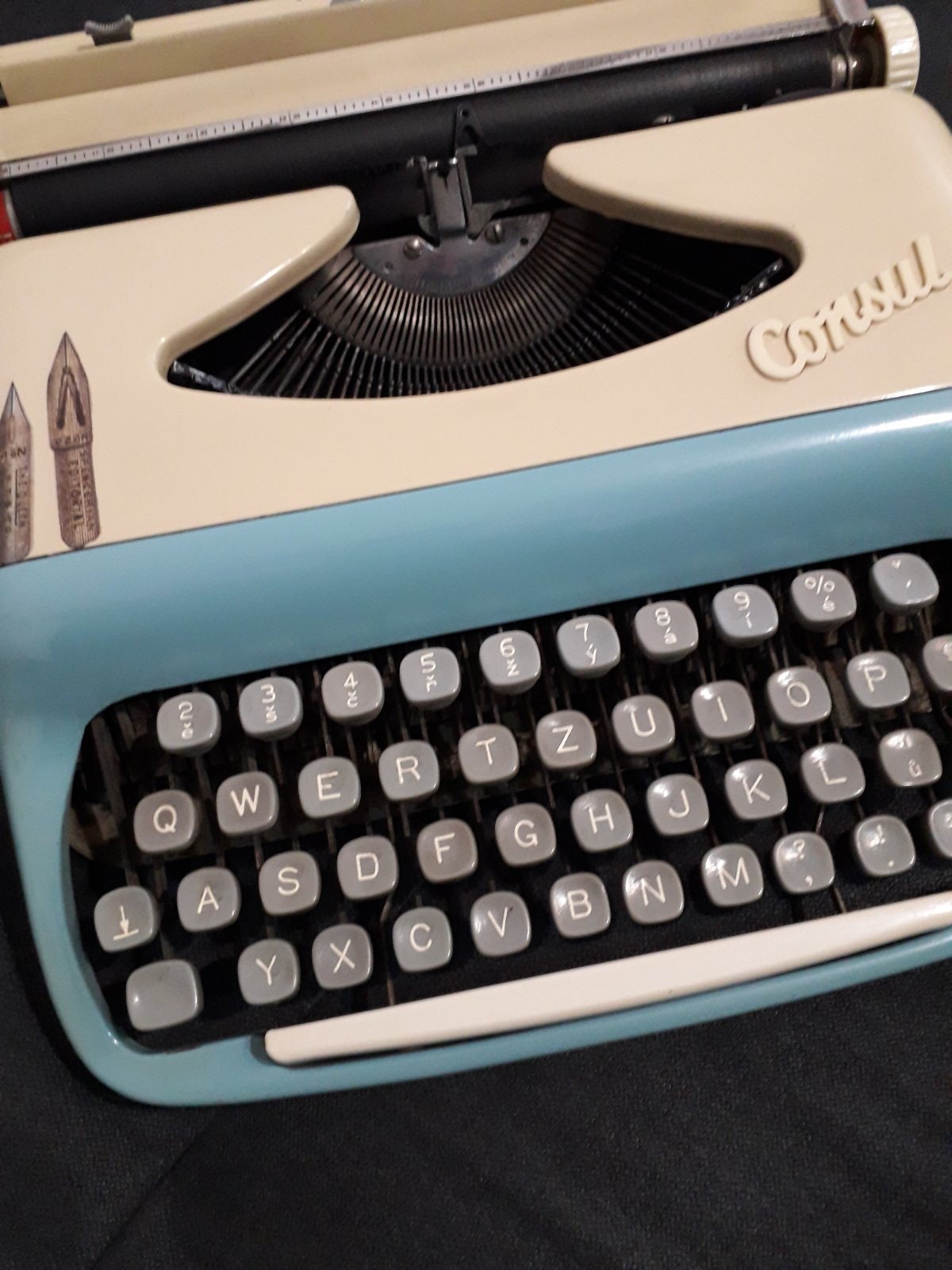 Typewriter Portable Working Consul Rare - Etsy