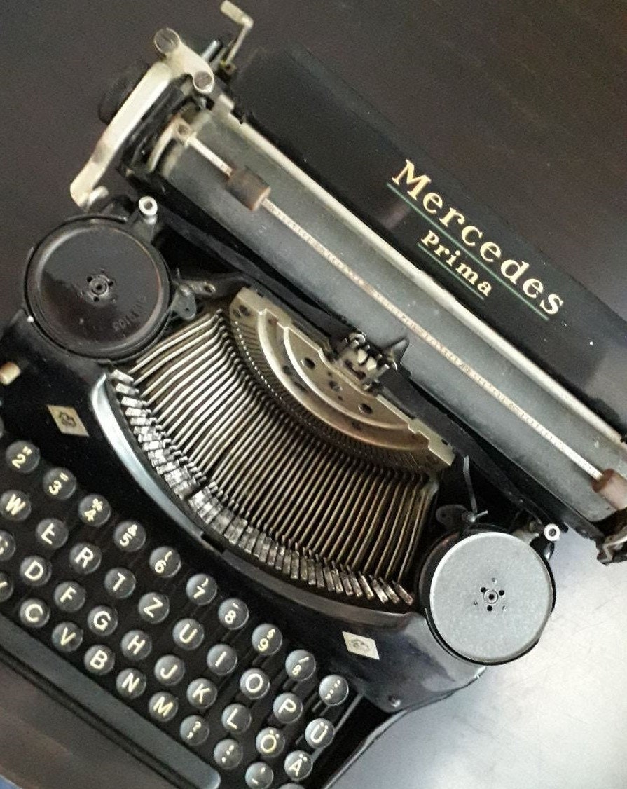 Mercedes Prima Typewriter Portable Vintage Working Rare - Etsy