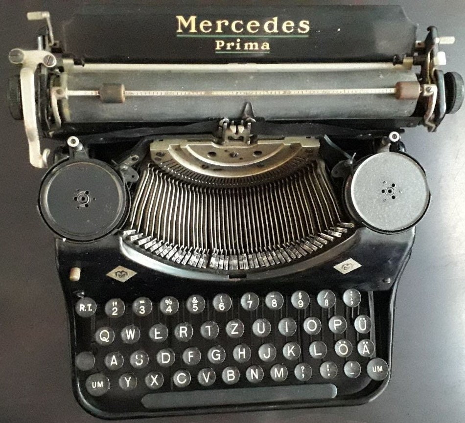 Mercedes Prima Typewriter Portable Vintage Working Rare - Etsy