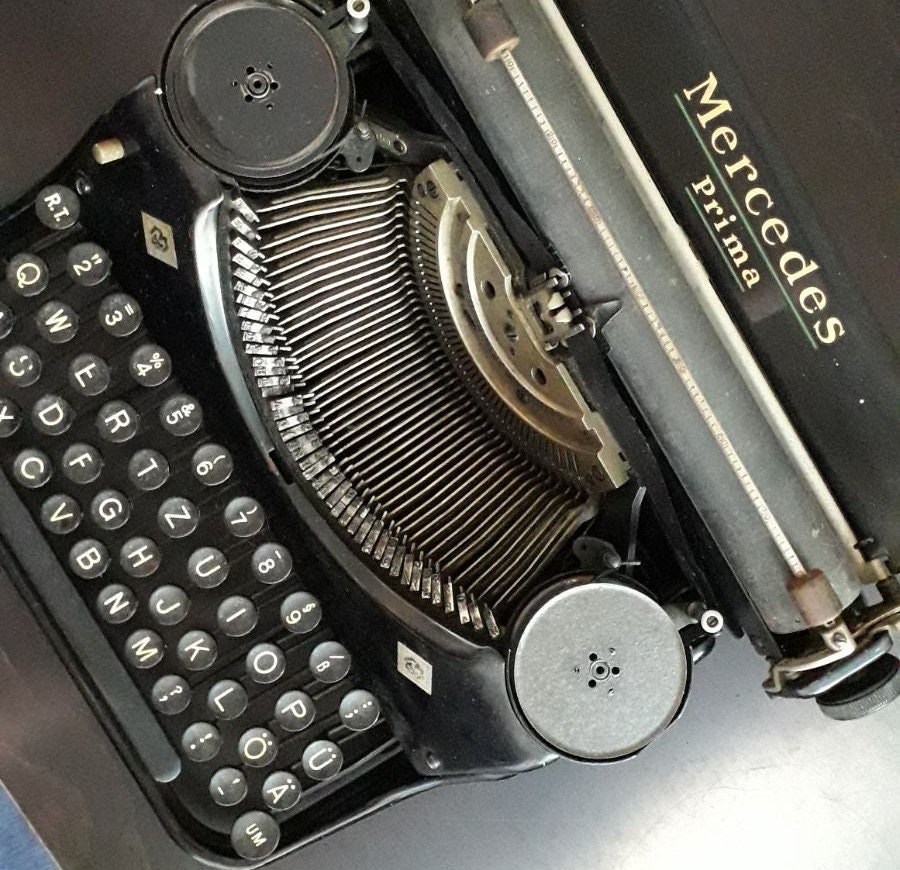 Mercedes Prima Typewriter Portable Vintage Working Rare - Etsy