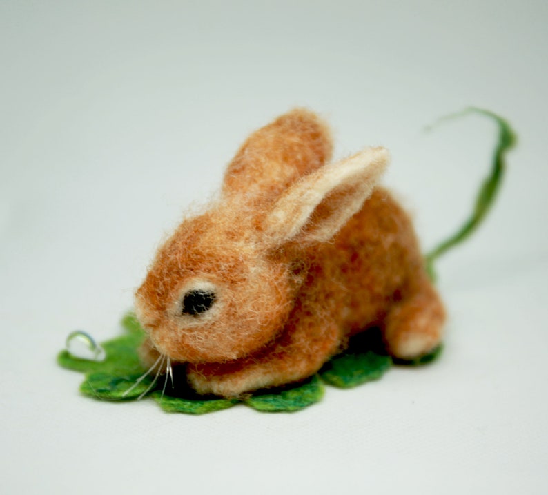 Needle felted/ miniature/ wool sculpture/ rabbit/hare/bunny | Etsy