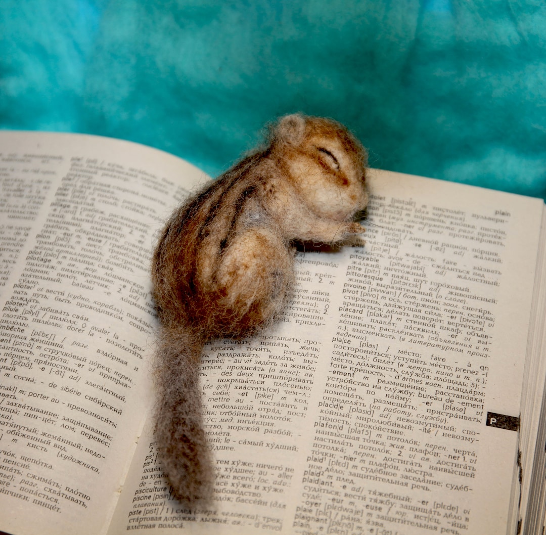 Needle Felted /miniature/ Realistic Sculpture/newborn/ Chipmunk ...