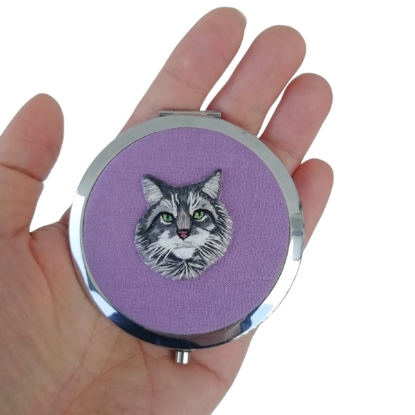Cat Compact Mirror - Etsy
