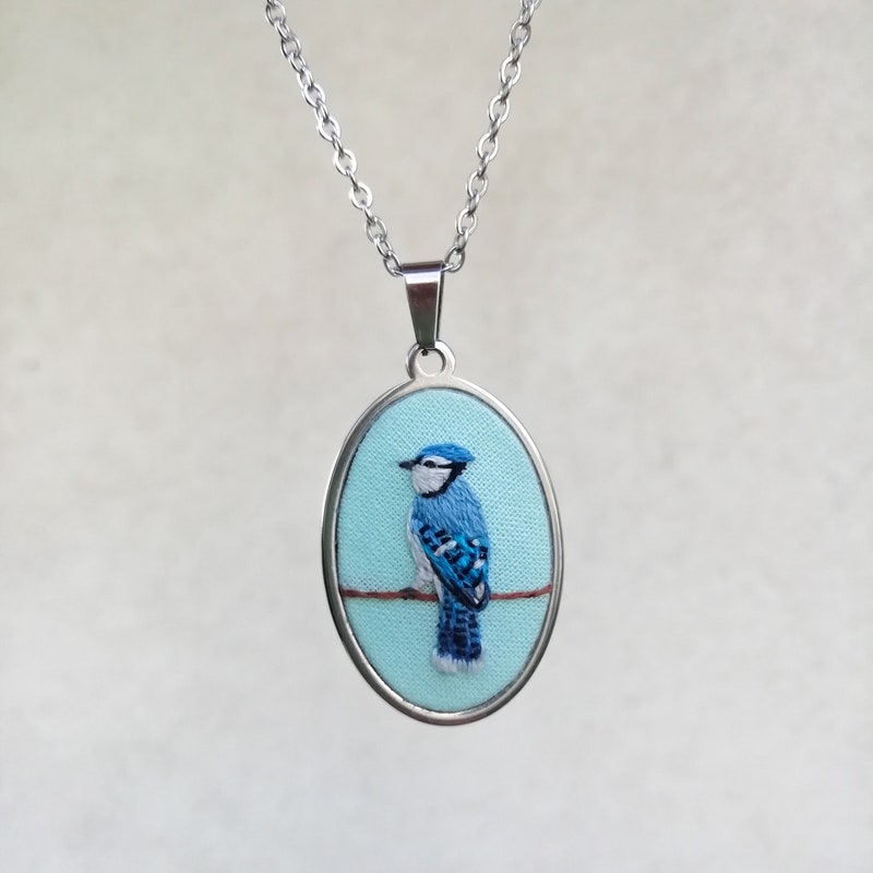 Blue Bird Necklace - Etsy