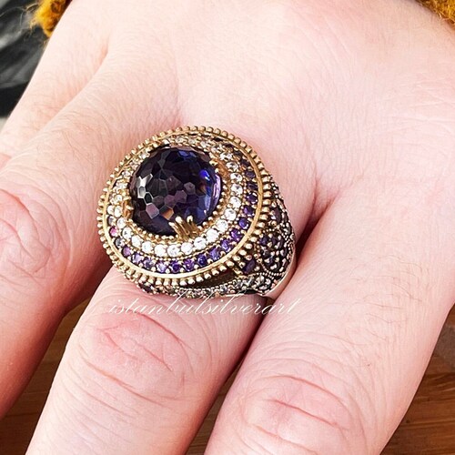 Handmade Ring Women Turkish Handmade Silver Ladies Ring - Etsy