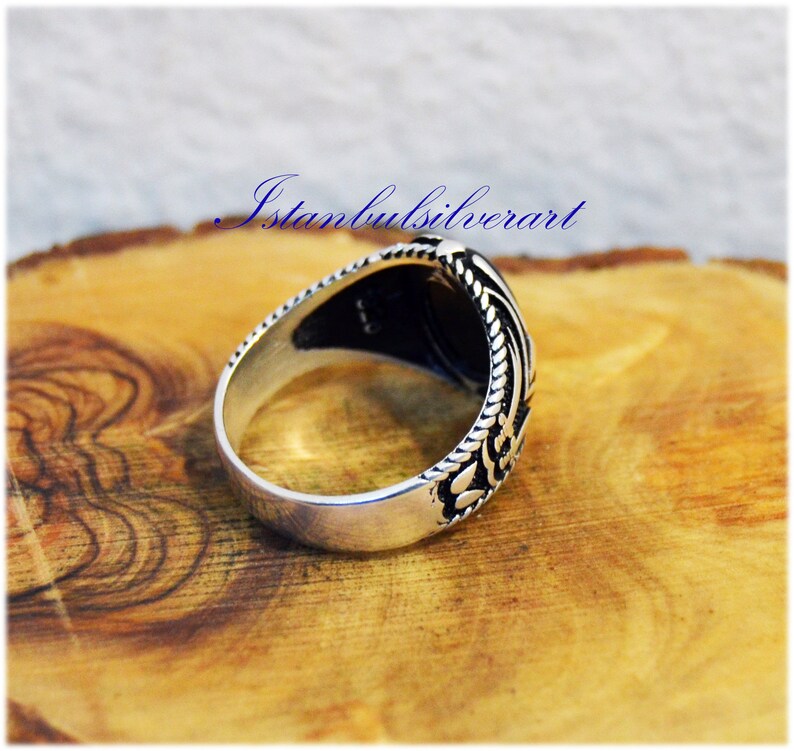 Mens Handmade Ring Turkish Handmade Silver Men Ring Ottoman | Etsy