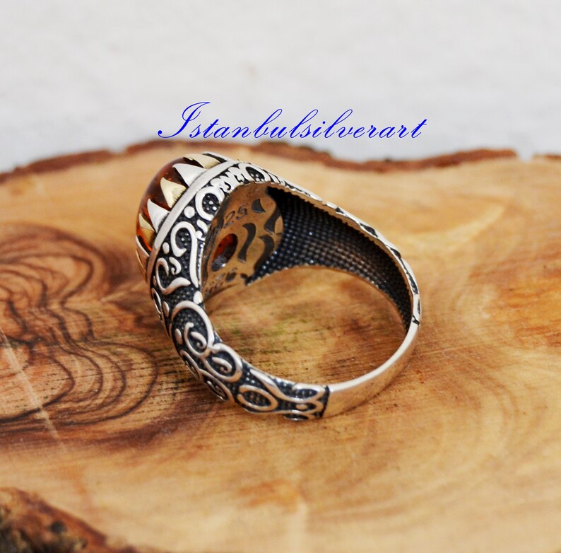 Mens Handmade Ring Turkish Handmade Silver Men Ring Ottoman | Etsy