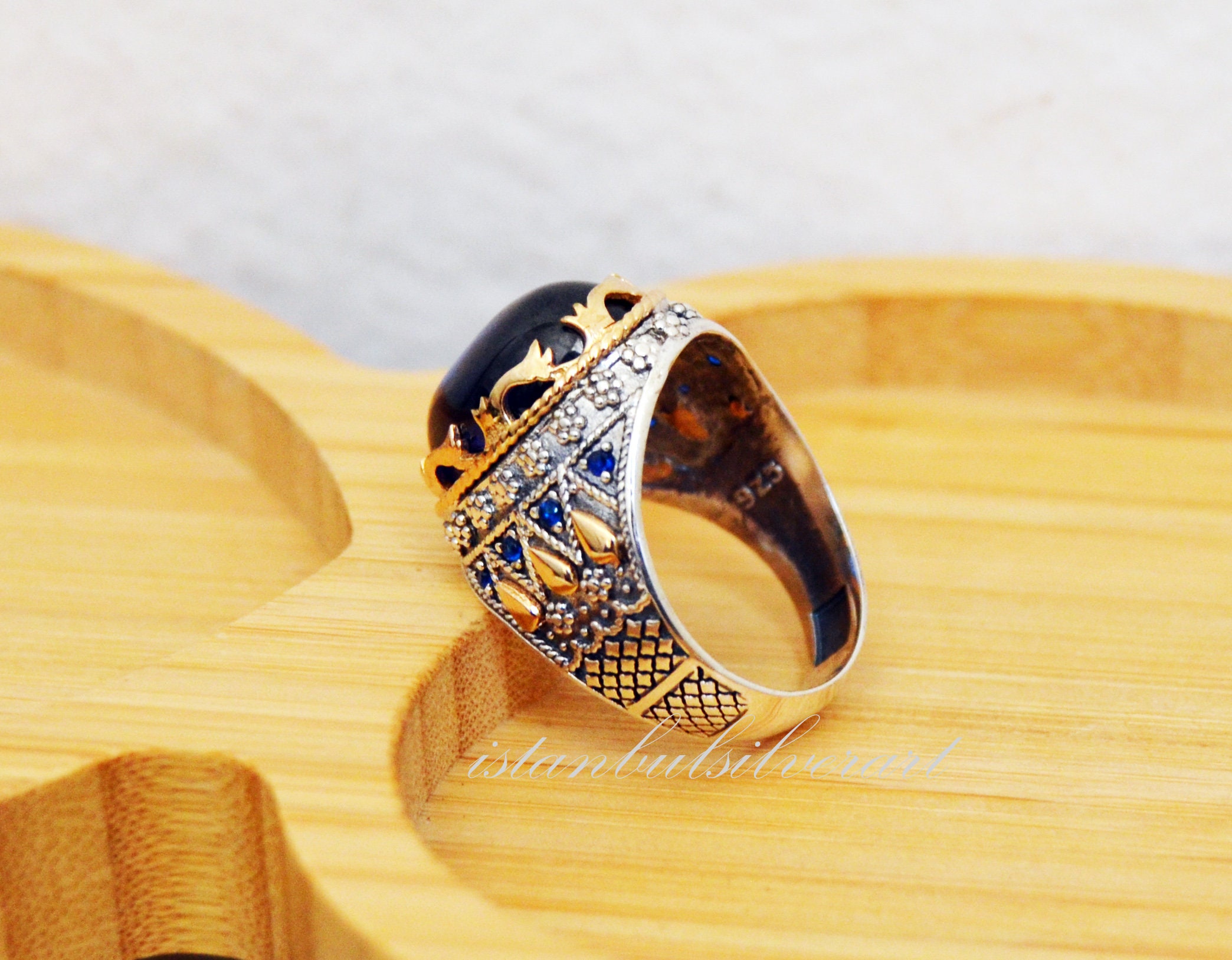 Mens Handmade Ring Turkish Handmade Silver Men Ring Ottoman | Etsy