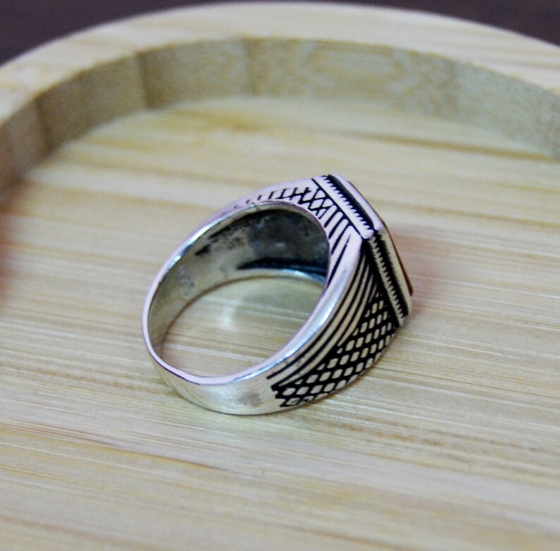 Mens Handmade Ring Turkish Handmade Silver Men Ring Ottoman | Etsy