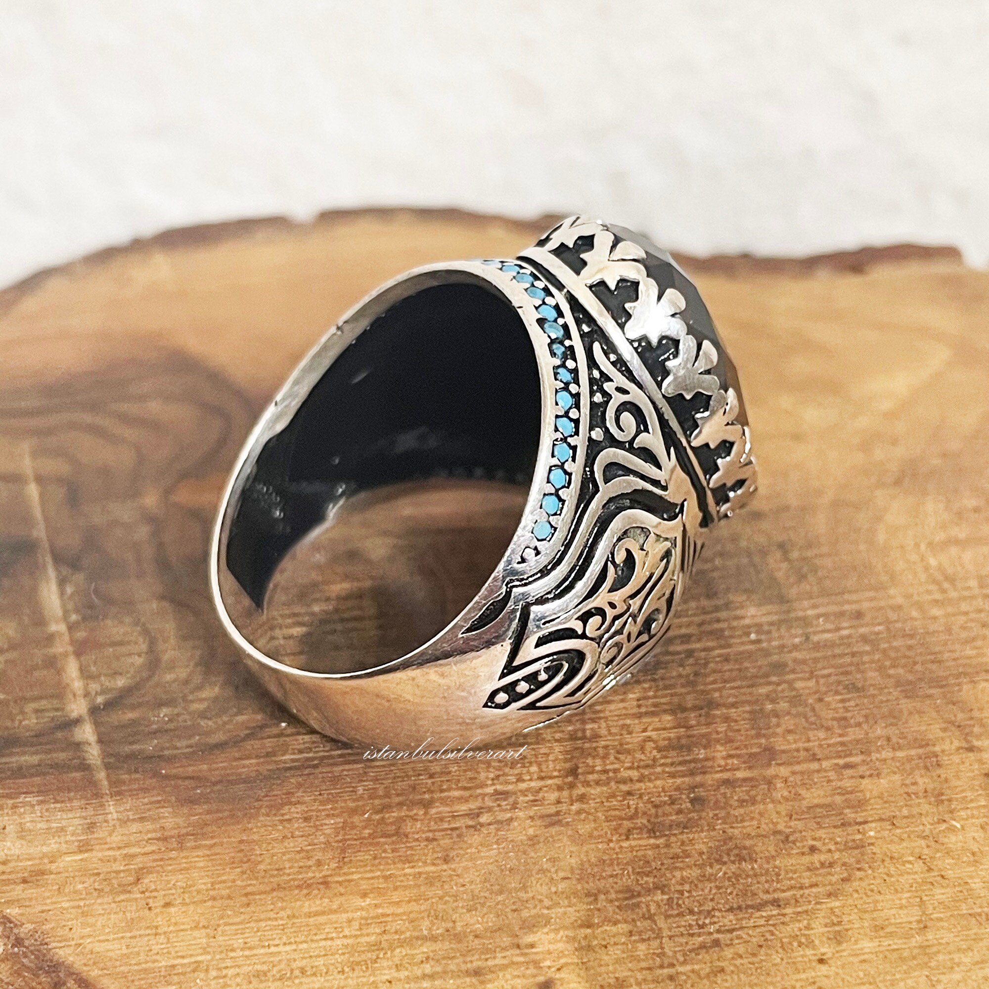 Mens Handmade Ring Turkish Handmade Silver Men Ring Ottoman - Etsy