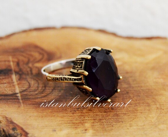 Handmade Ring Women Turkish Handmade Silver Ladies Ring - Etsy