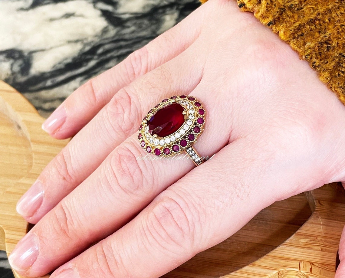 Handmade Ring Women Turkish Handmade Silver Ladies Ring | Etsy