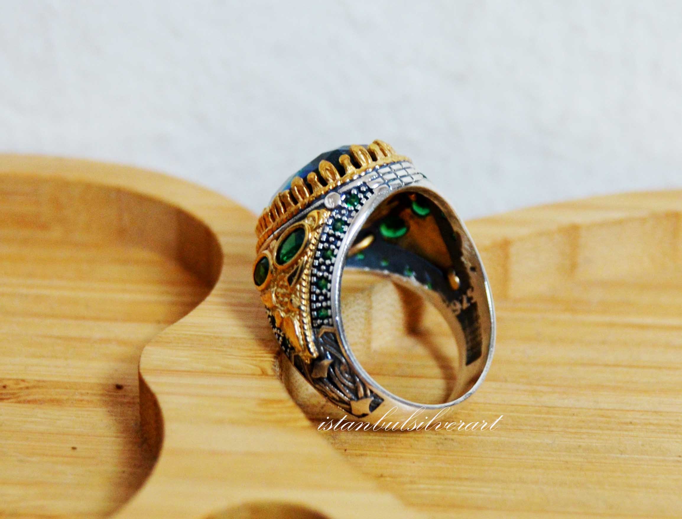 Mens Handmade Ring Turkish Handmade Silver Men Ring Ottoman - Etsy