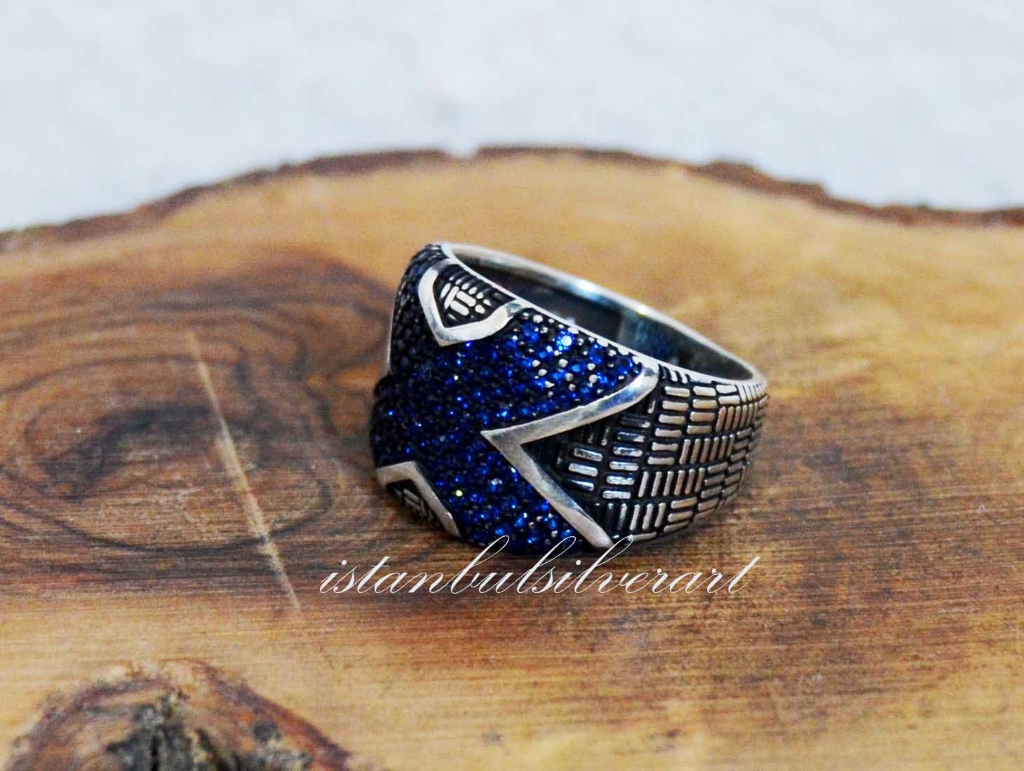 Anillo hecho a mano para hombres Anillo turco de plata hecho - Etsy España