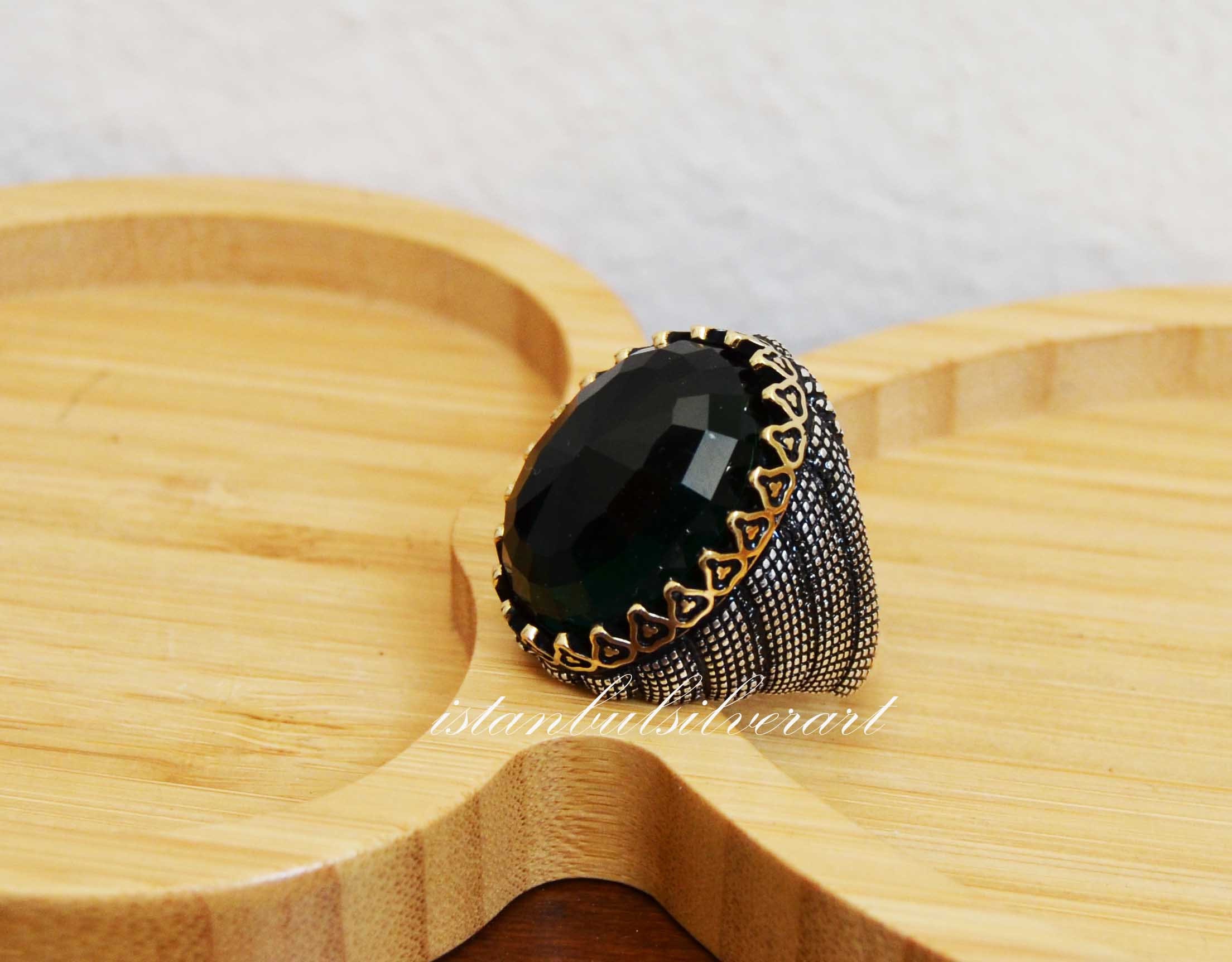 Mens Handmade Ring Turkish Handmade Silver Men Ring Ottoman | Etsy