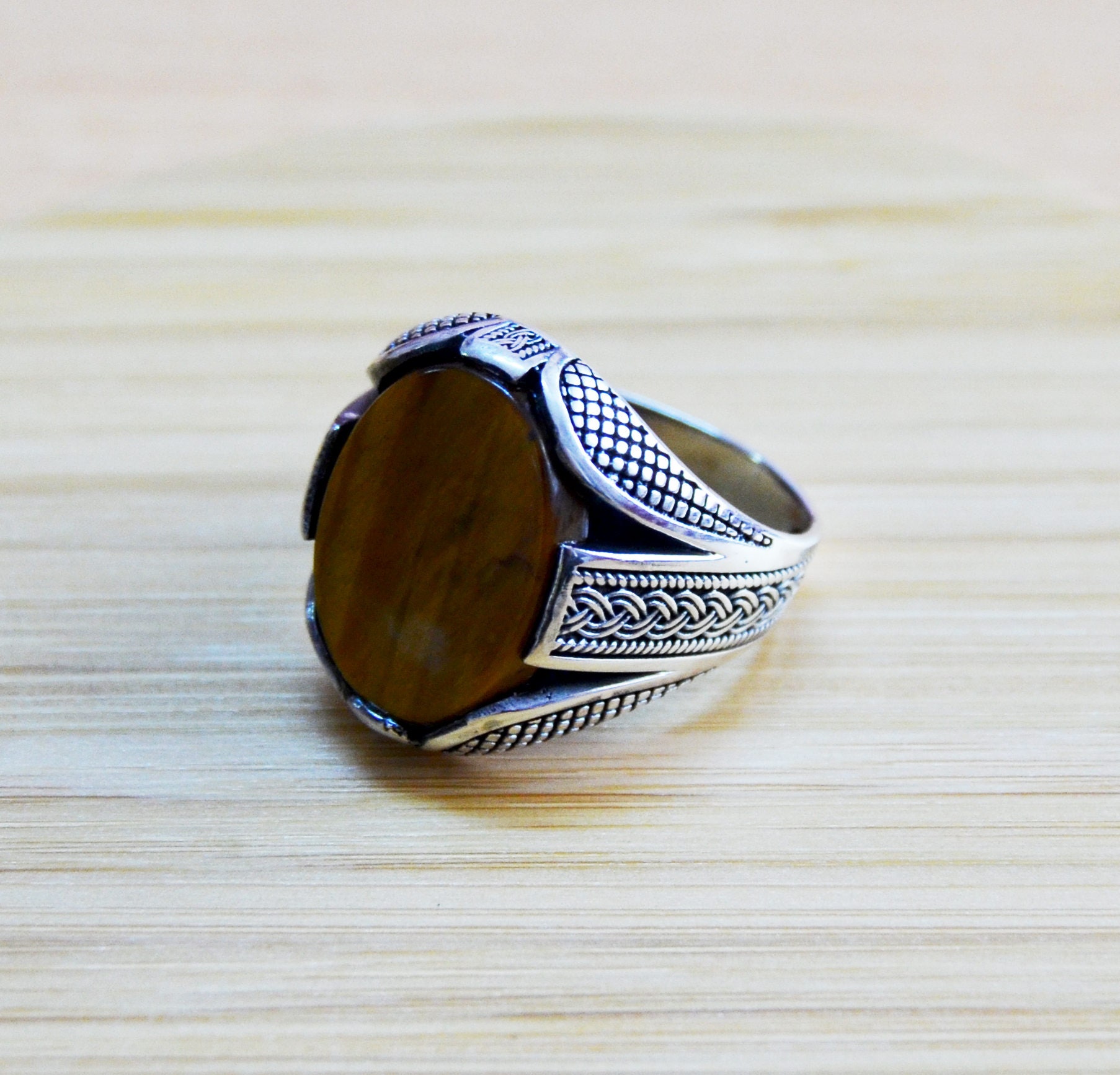 Mens Handmade Ring Turkish Handmade Silver Men Ring Ottoman | Etsy