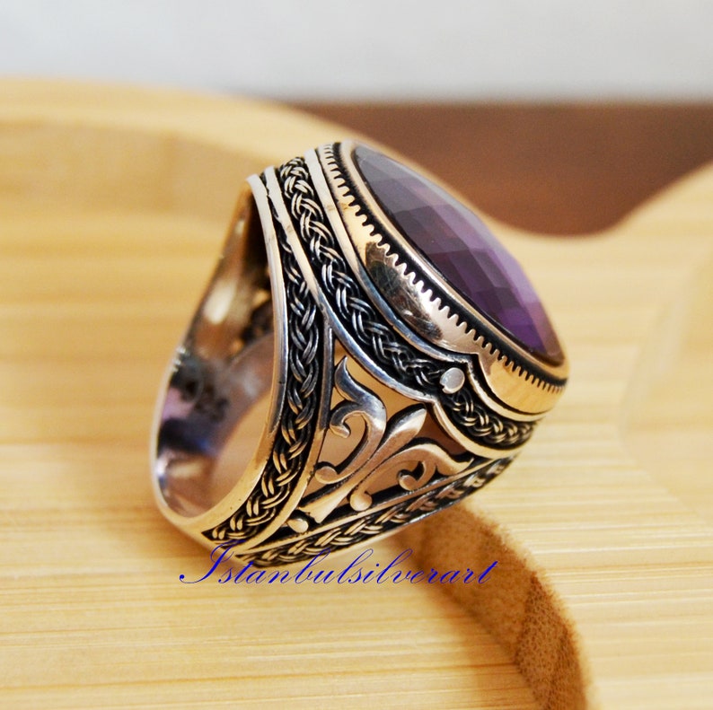 Anillo hecho a mano para hombres anillo de hombres de plata | Etsy